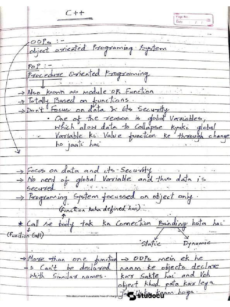 Opps Notes New | PDF