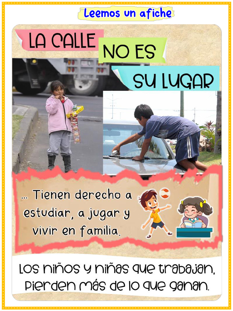 FICHA LEEMOS UN AFICHE SOBRE DERECHO MAESTRA JANET | PDF