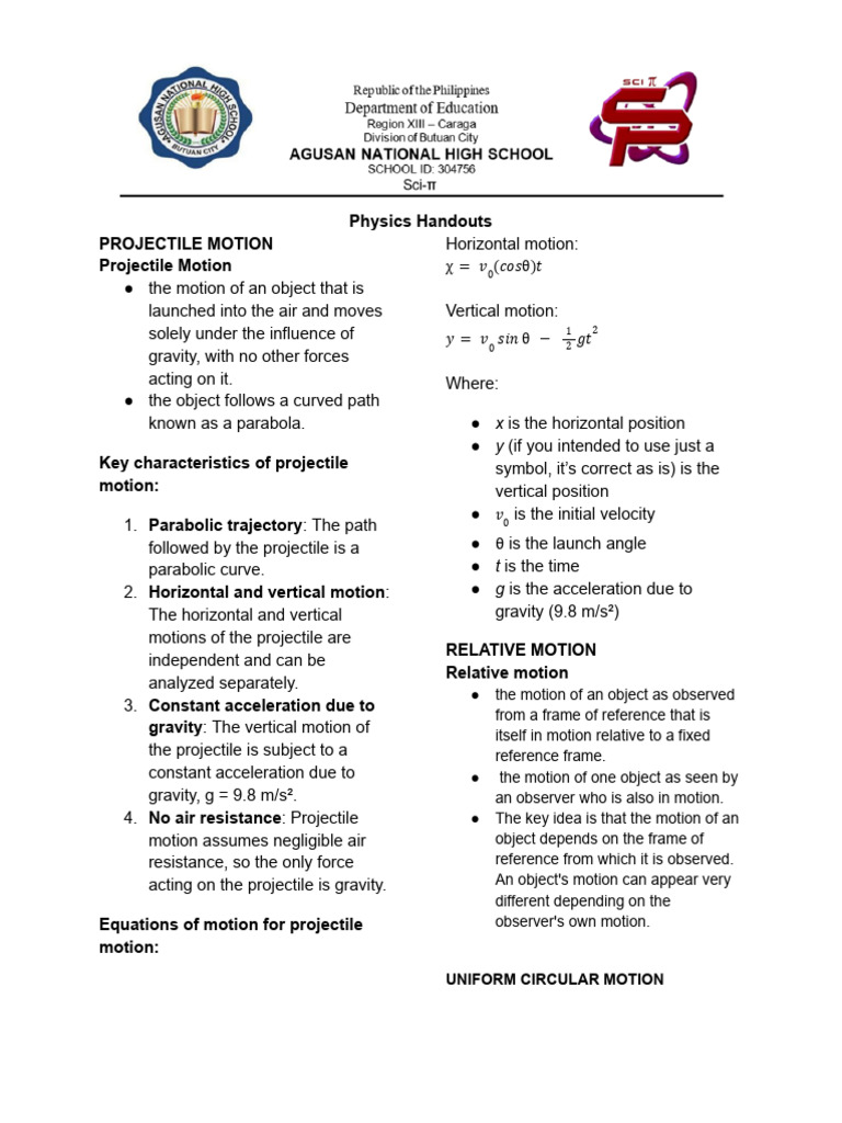 2ndq Physics Handouts | PDF | Force | Acceleration
