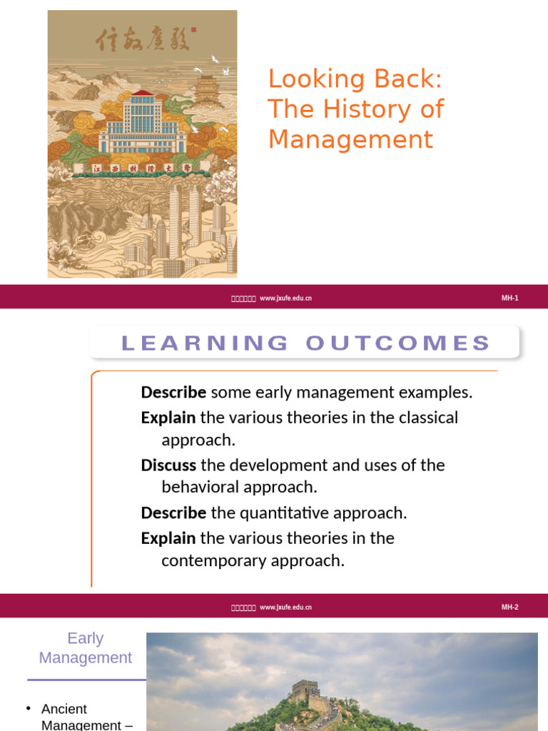 CH1 History of Management | PDF | Business | Economies