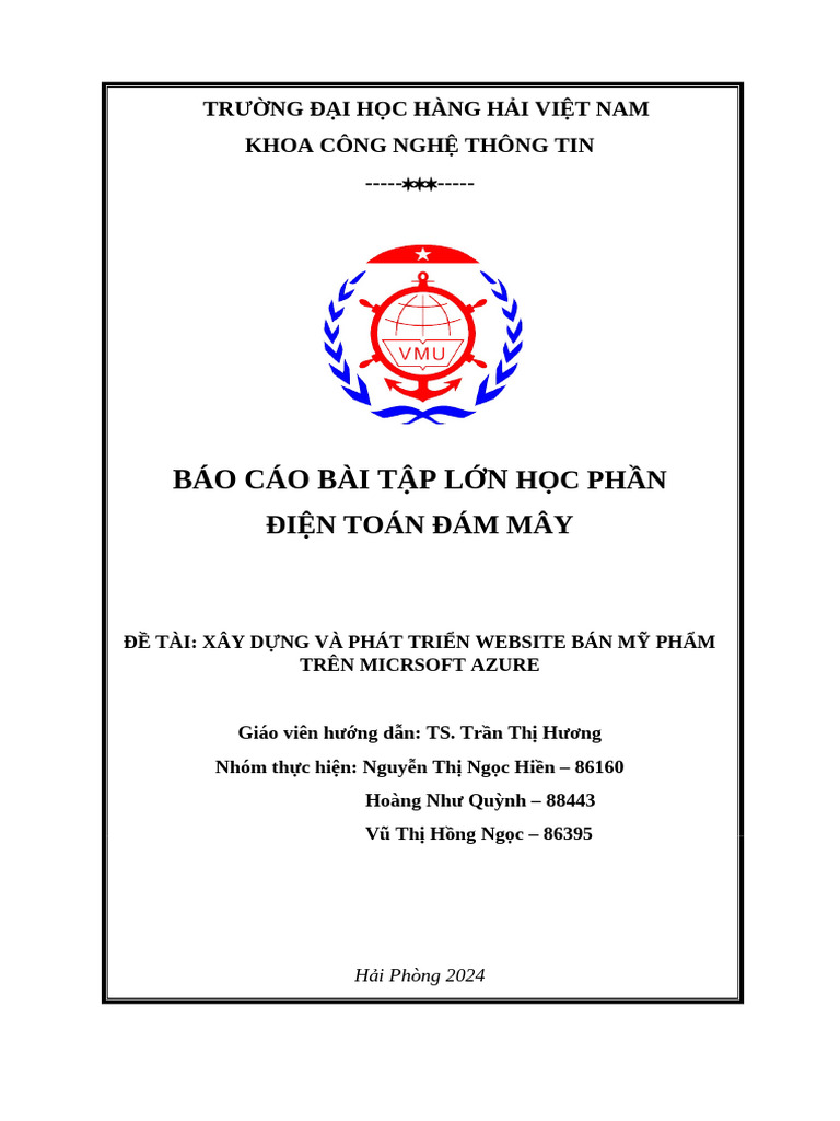 Bài tập lớn DTDM Quỳnh Hiền Ngọc | PDF