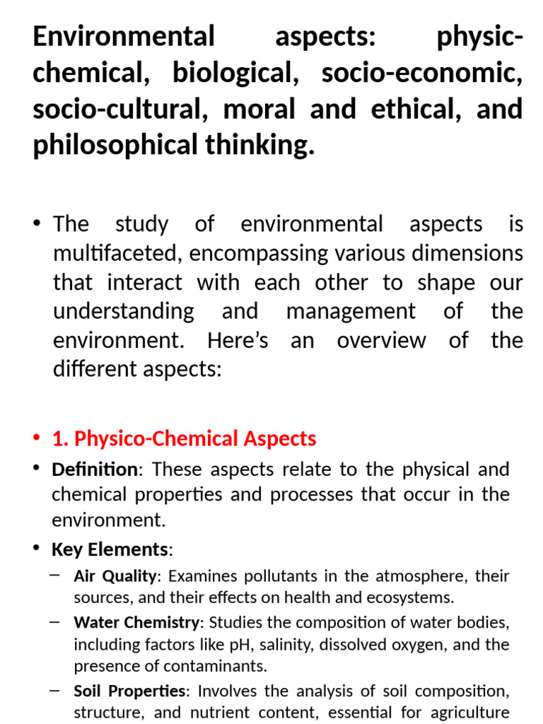 Key Aspects of Environmental Studies | PDF | Sustainability | Ecosystem