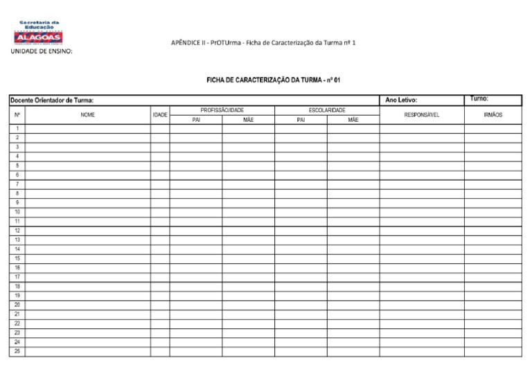 Ficha Caracterizadora 1 - Editada | PDF