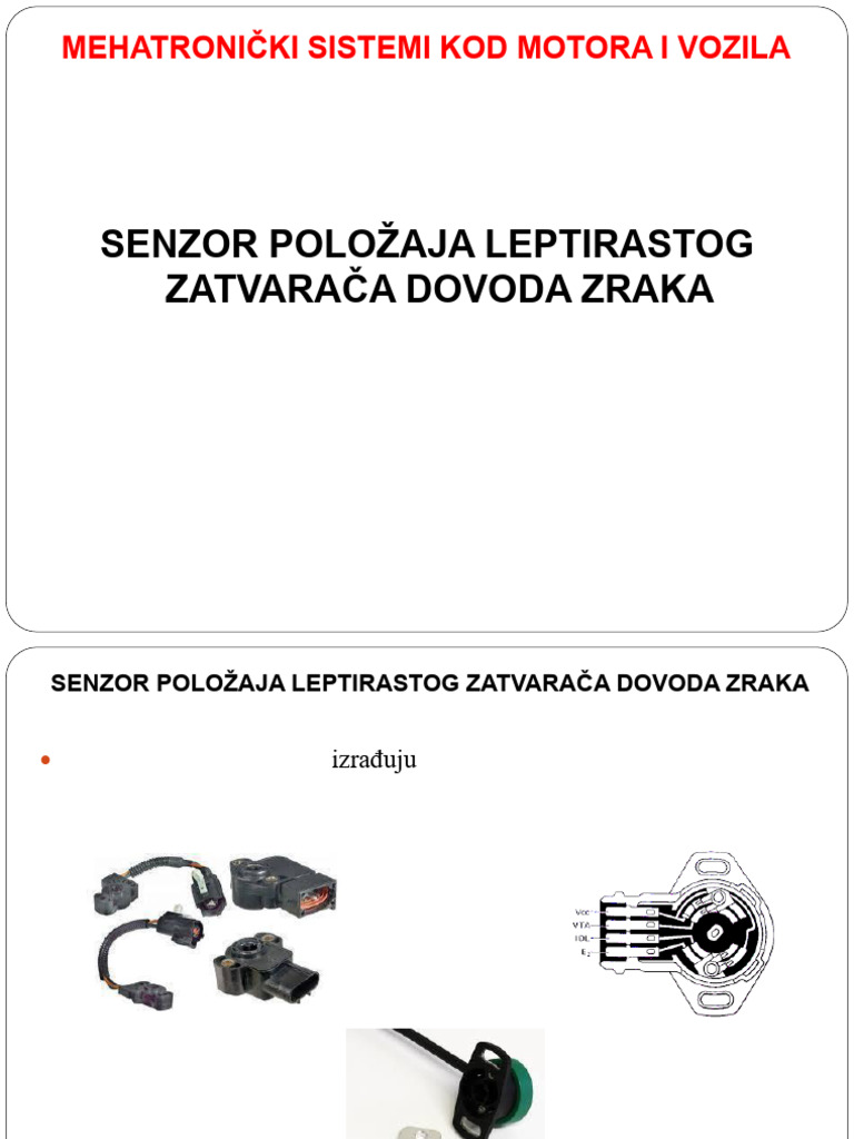 BOSCH Throttle Angle Position Sensor | PDF