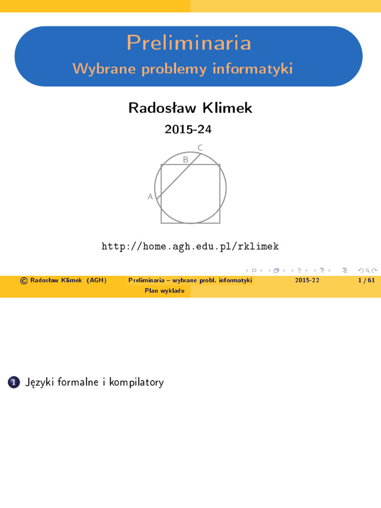 p02 Jezyki Kompilatory | PDF