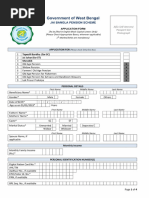 West Bengal Pension Form P PDF | PDF | Disability | Government