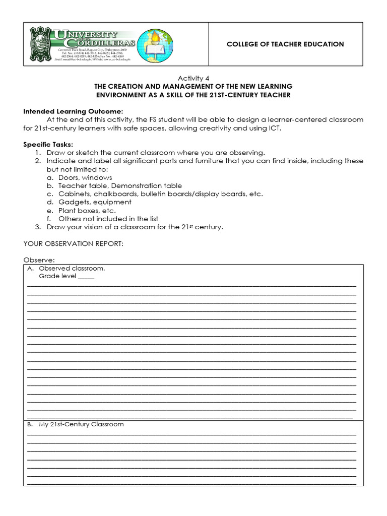 Activity 4 - The Creation and Management of The New Learning ...