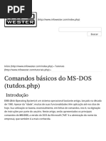 MS-DOS - Lista de Comandos - Wikilivros | PDF | Diretório (informática) | Interface de linha de ...