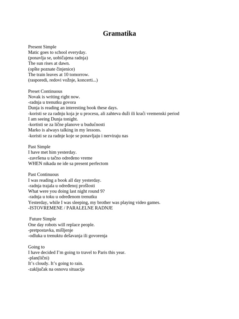 Gramatika | PDF