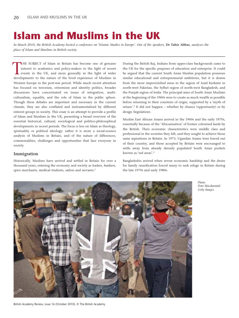 Islam and Muslims in the UK | PDF | Islamophobia | Discrimination ...