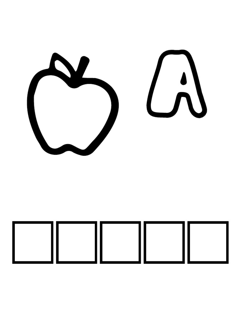 Alphabetical Colouring Page For Kids | PDF