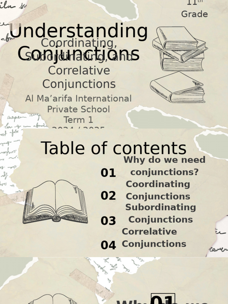 Conjunctions Power Point Presentation | PDF | Linguistics | Communication
