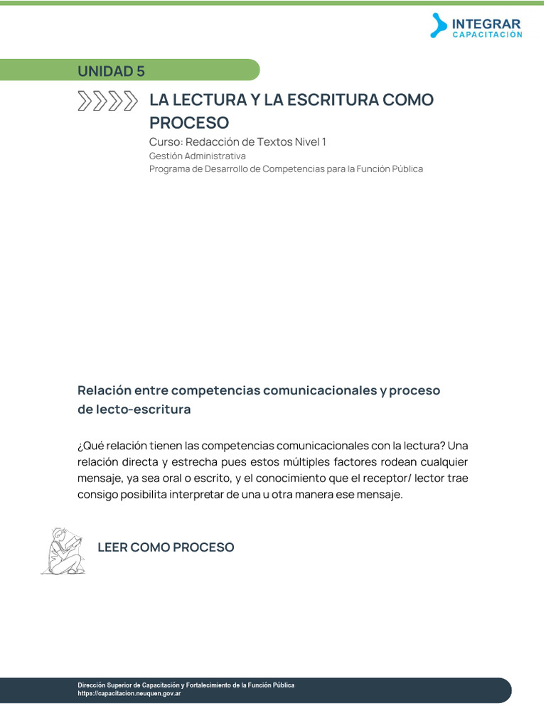 La Lectura y La Escritura Como Proceso | PDF | Escritura | Comunicación