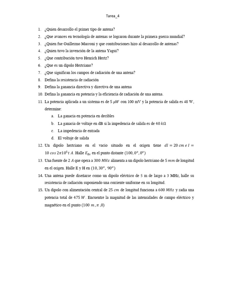 Tarea 4 TEO | PDF