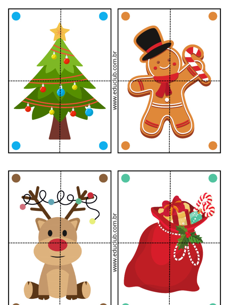 Puzzle de Natal para imprimir | PDF