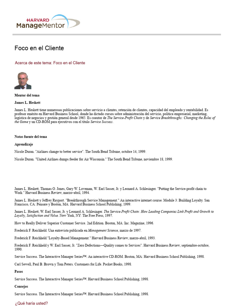 3 Foco en El Cliente | PDF | Business | Marketing