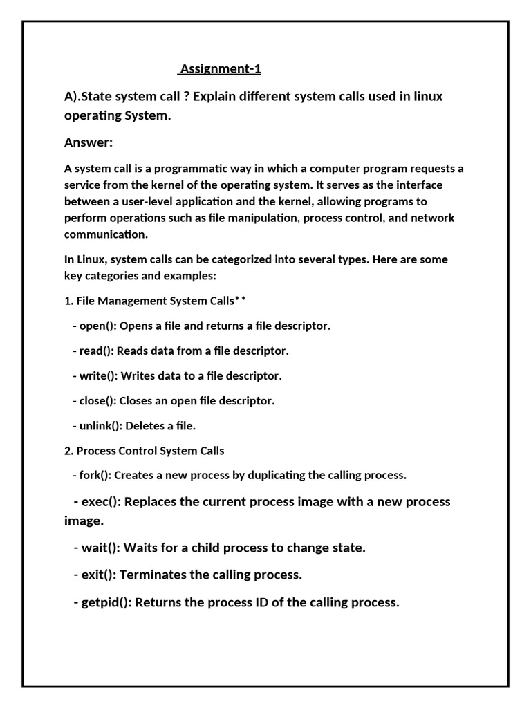 SWAP ASS 1 | PDF | Process (Computing) | Kernel (Operating System)