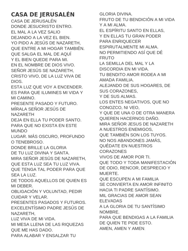 Casa de Jerusalén | PDF