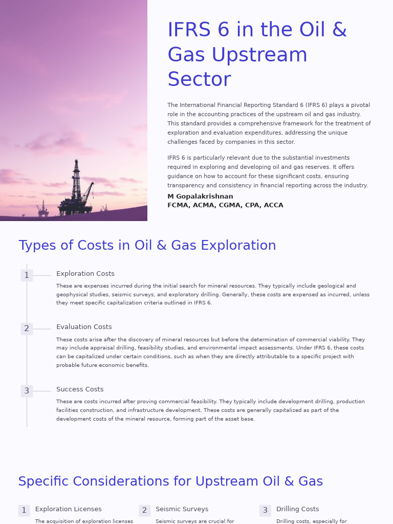 IFRS 6 in Oil & Gas Upsteam Sector | PDF | Hydrocarbon Exploration ...