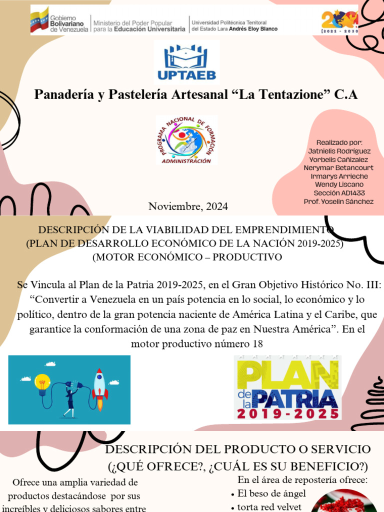 Viabilidad de Panadería Artesanal en Venezuela | PDF | Confitería ...