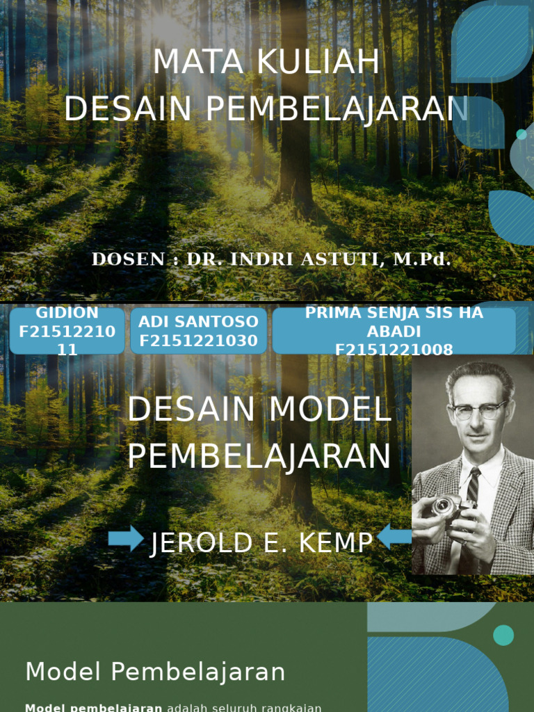 Kelompok 1 Desain Pembelajaran Model Kemp | PDF