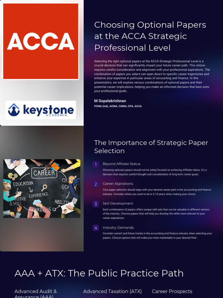 ACCA Strategic Paper Selection Guide | PDF | Risk | Audit