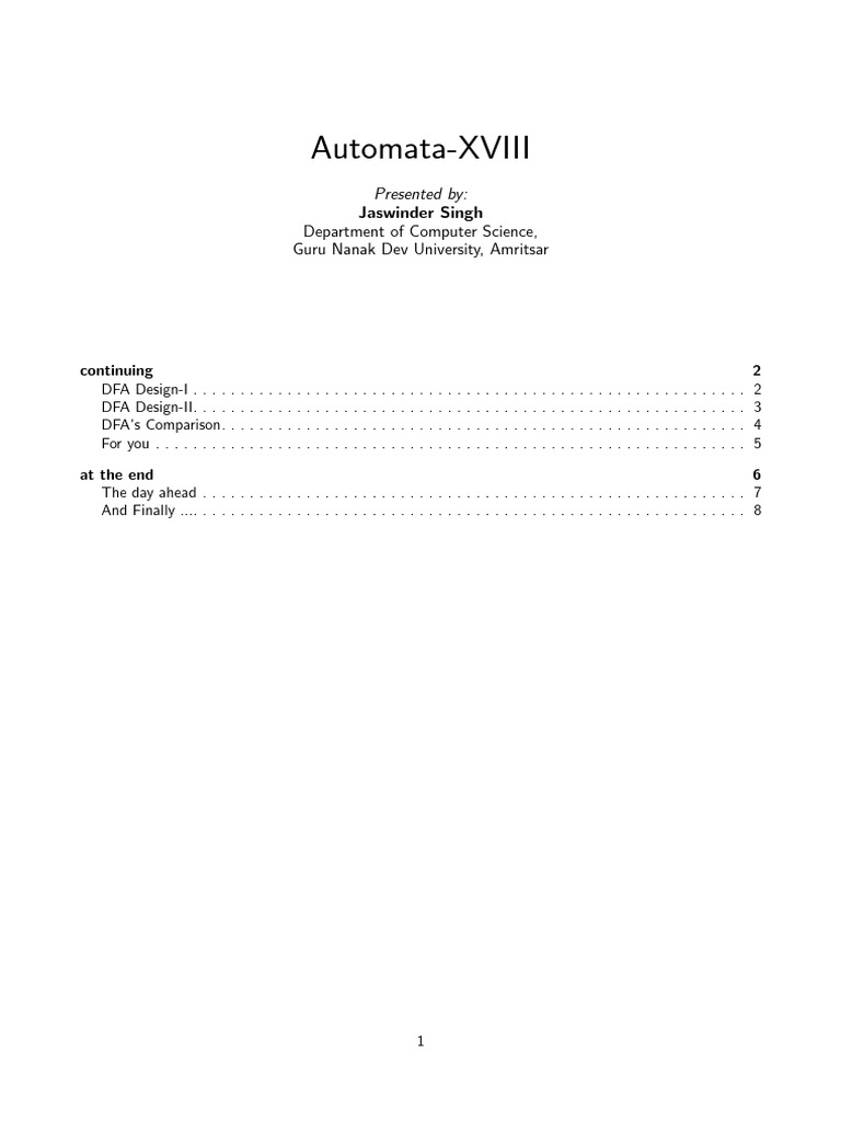 Part18Handouts-1 | PDF | Formal Methods | Theory Of Computation