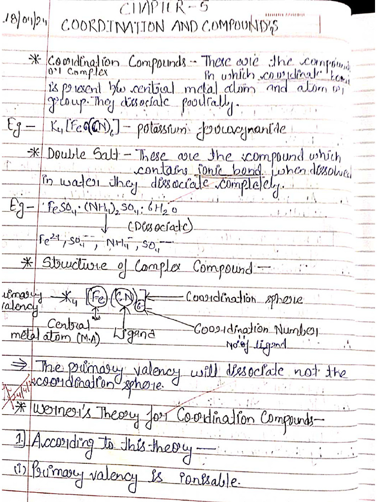 Coordination Compounds | PDF