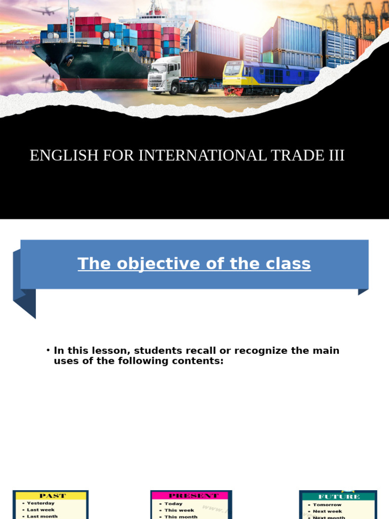 Inglés Comercio III U1 - PPT P-Simple | PDF | Pro Forma | Linguistic Morphology