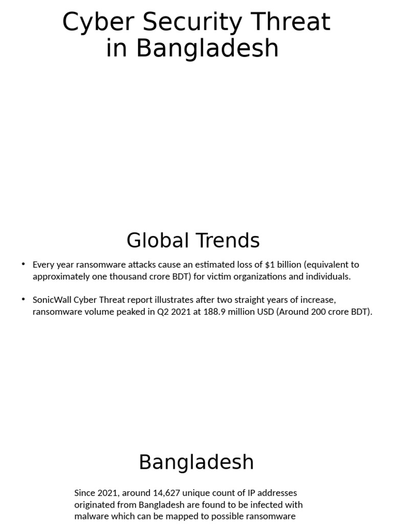 Cyber Security Threat in Bangladesh | PDF | Security | Computer Security