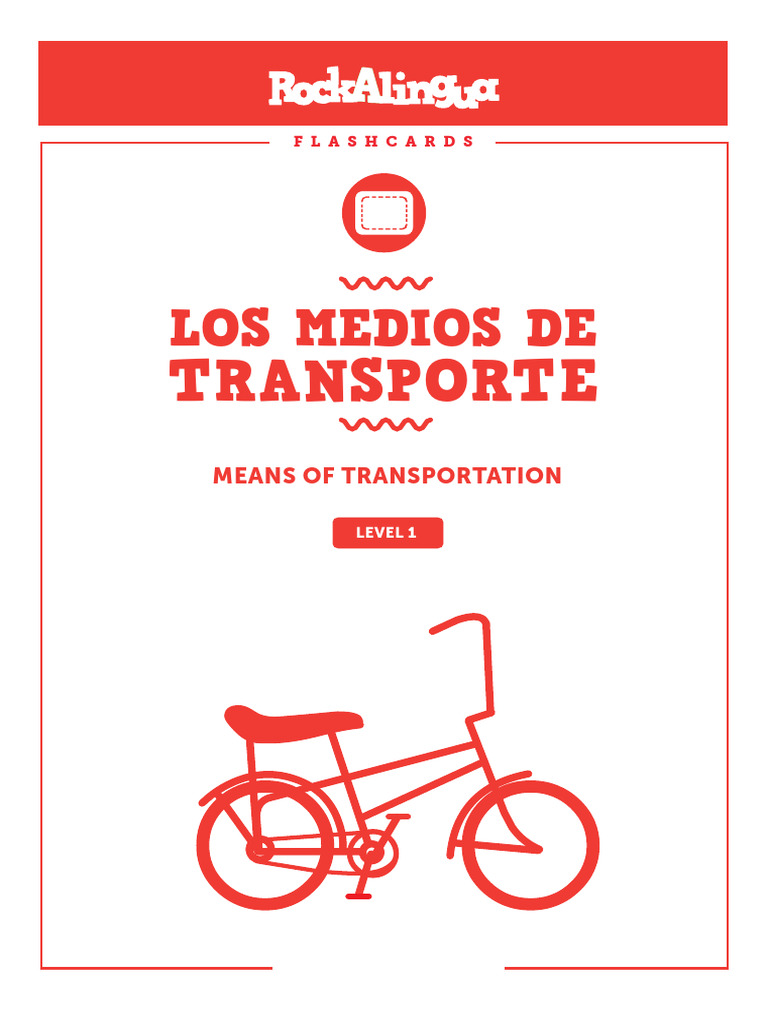 Medios de Transporte (Picturedictionary Flashcards) | PDF
