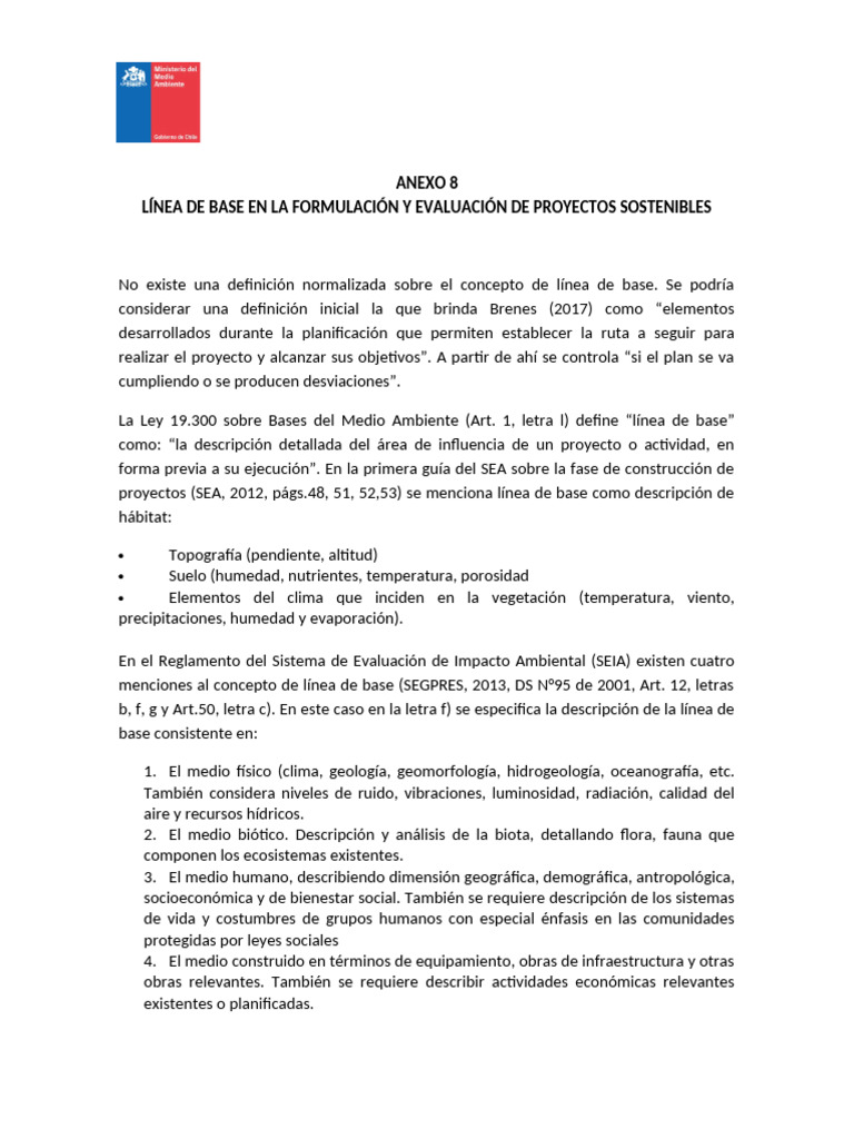 Anexo-8_Linea-Base-Proyectos-Sostenibles | PDF | Entorno natural | Paisaje