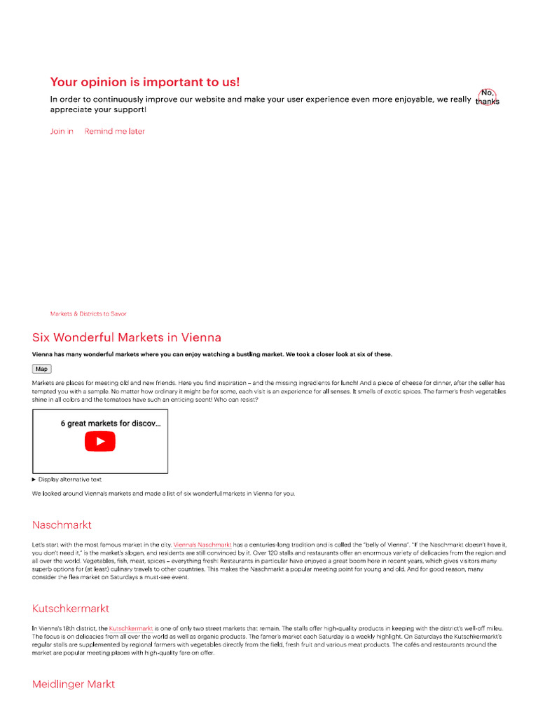 vienna markets | PDF