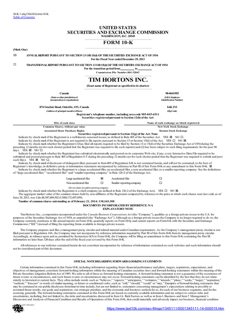 The TDL Group Corp 2012 10 K Filing | PDF | Form 10 K | Securities ...