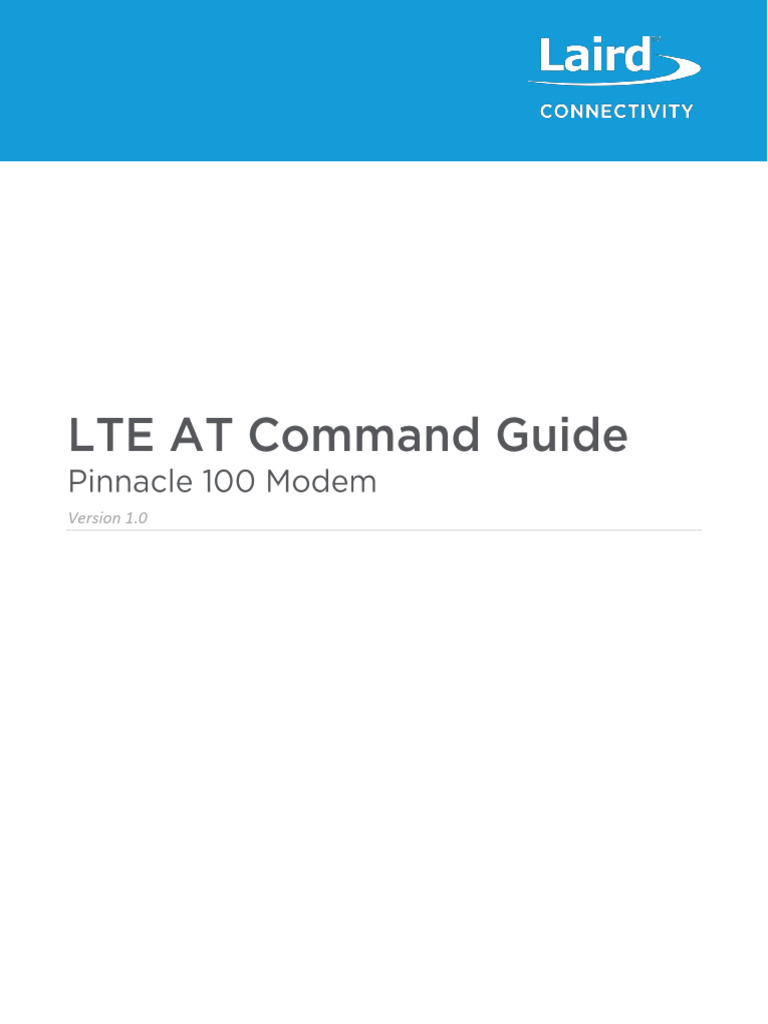 CS-GUIDE-Pinnacle100 LTE ATCommands v1 0 | PDF | Internet Protocols | Computer Science