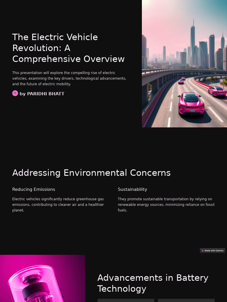 Electric Vehicle Revolution Overview | PDF | Electric Vehicle ...