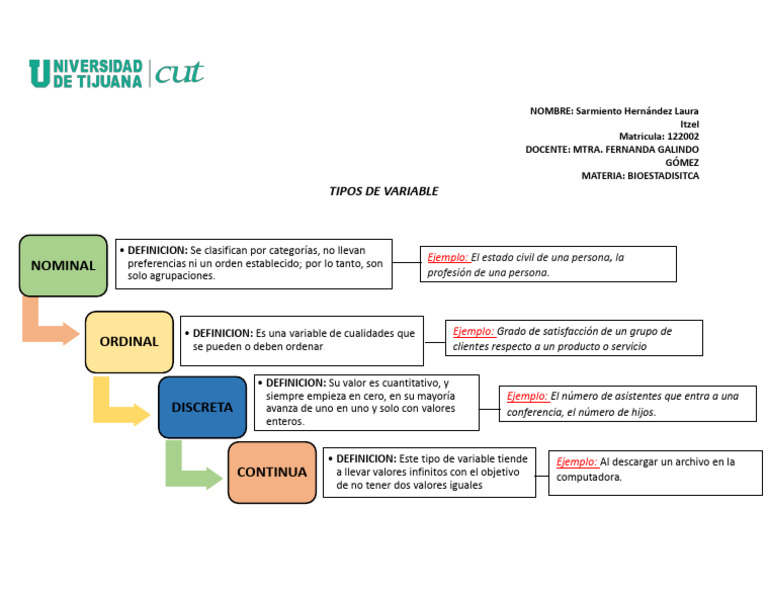 Tipos de Variable | PDF | Matemáticas