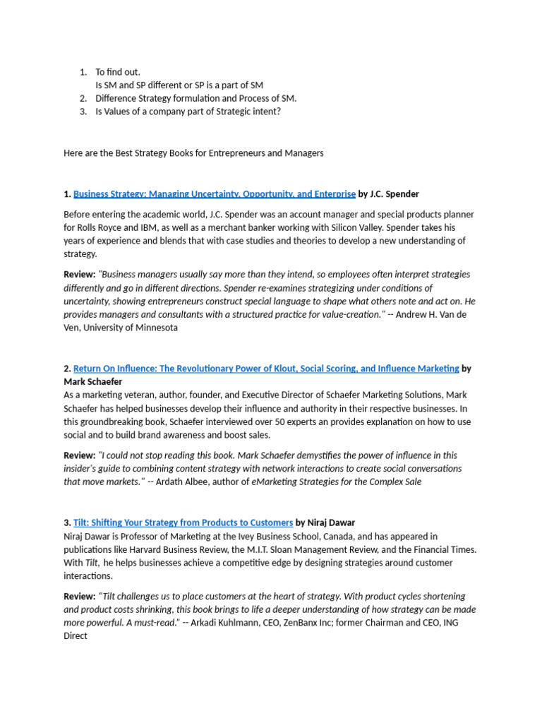 9_STRATEGIC MANAGEMENT SCRIBBLE PAD | PDF | Strategic Management | Business