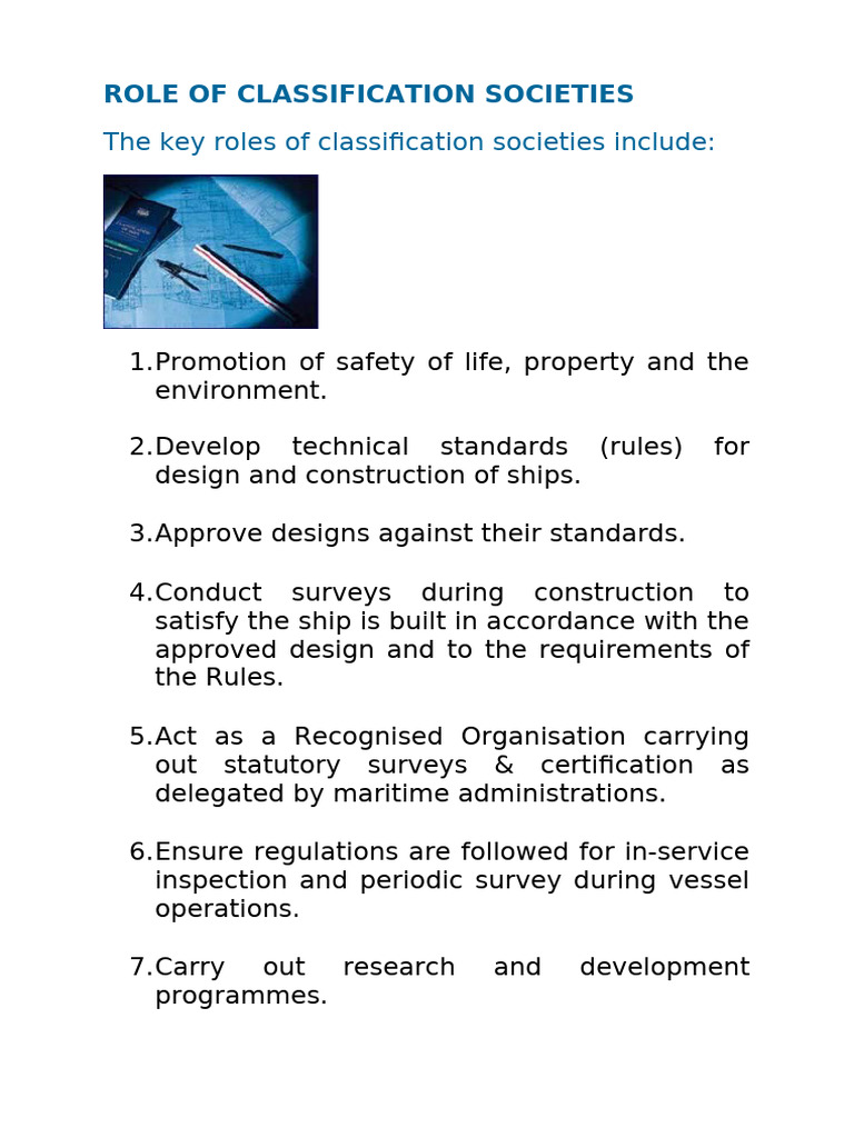 5. Classification Societies - Roles | PDF