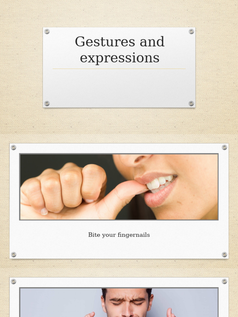 Gestures and Expressions | PDF