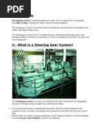Steering Gear in Ship | PDF | Mechanical Engineering | Machines