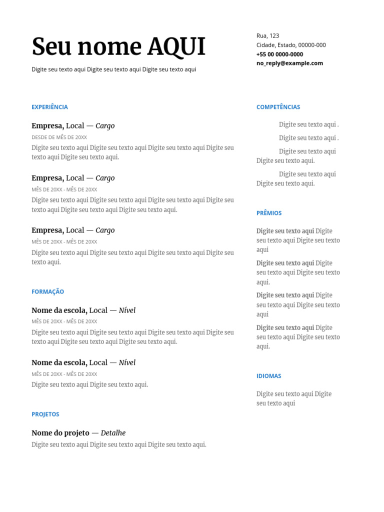 CV Model for Jobs | PDF