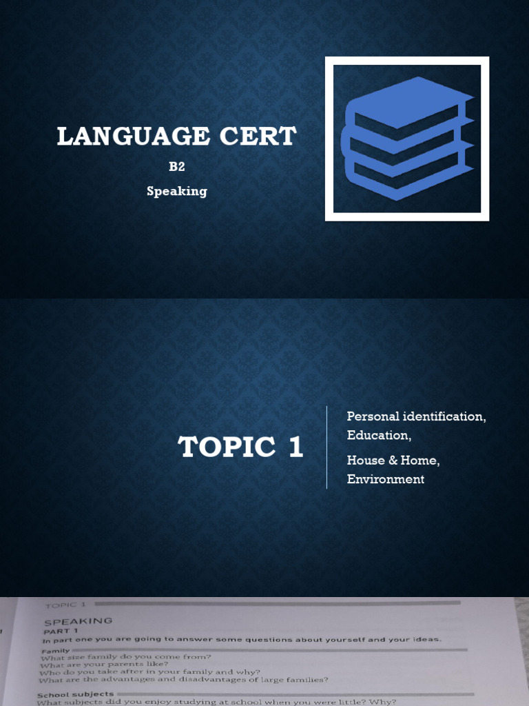 Language Cert.pptx | PDF