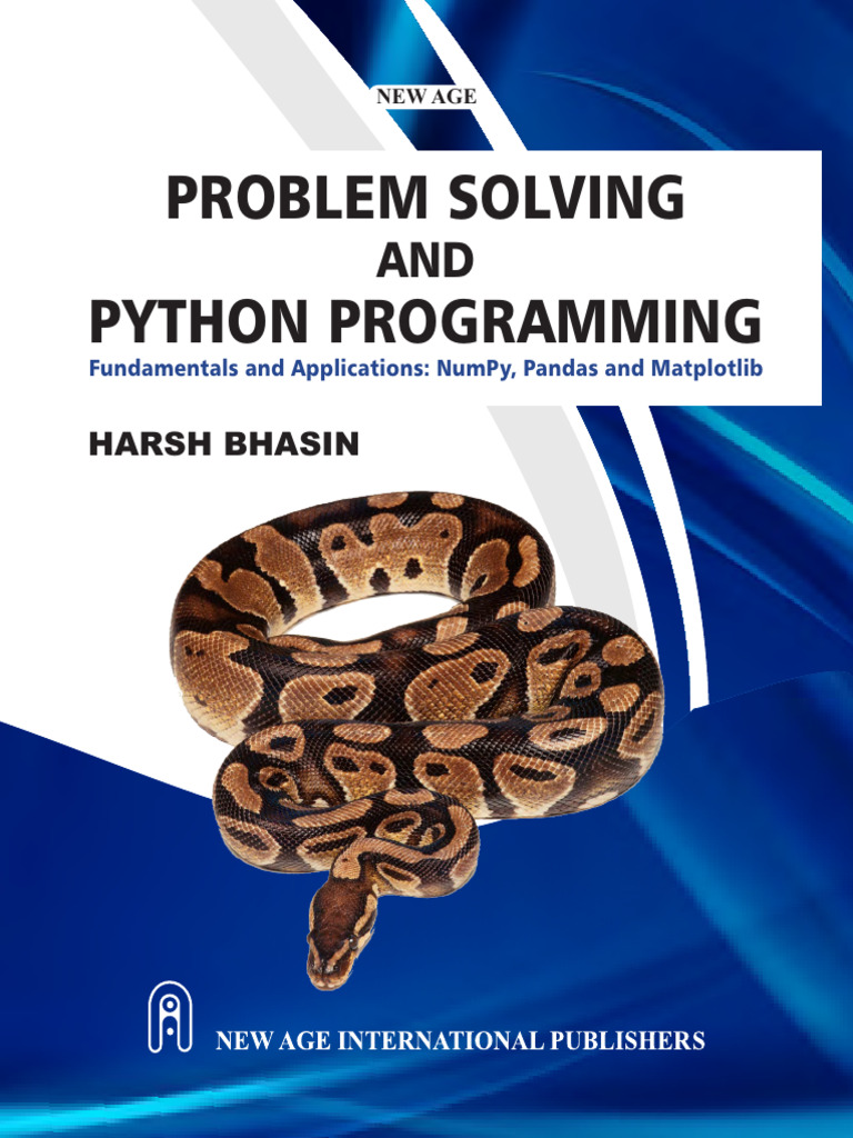 Bhasin Harsh - Problem Solving and Python Programming | PDF | Class (Computer Programming ...