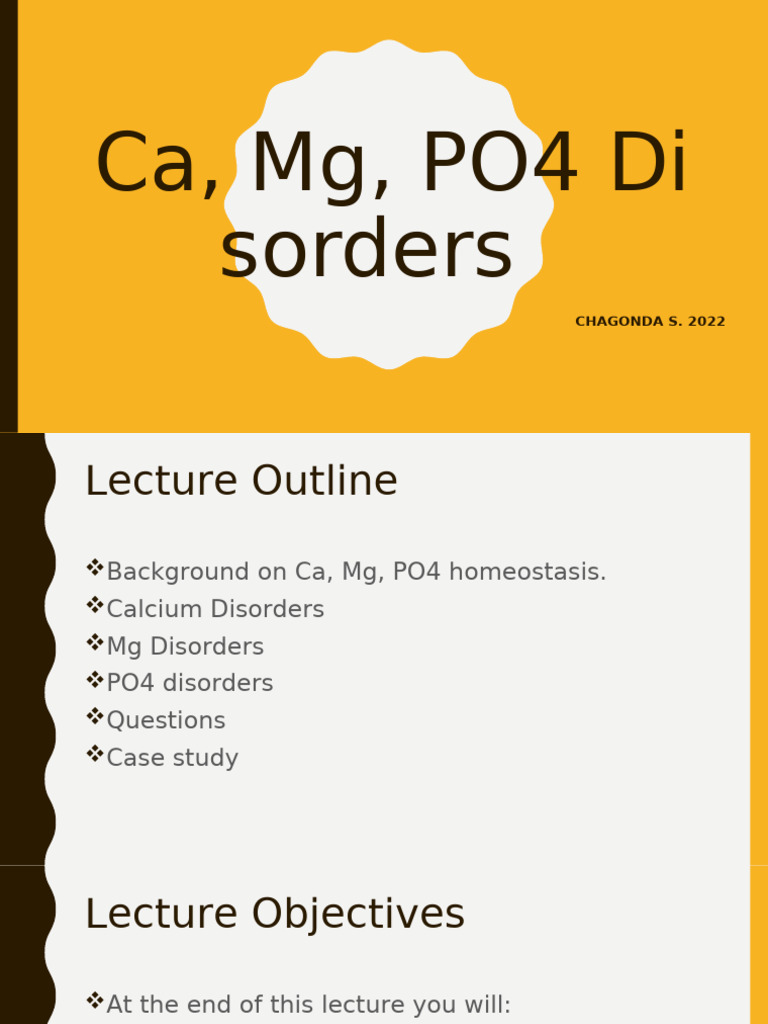 Ca PO4 MG - Undergraduate | PDF | Homeostasis | Endocrine System