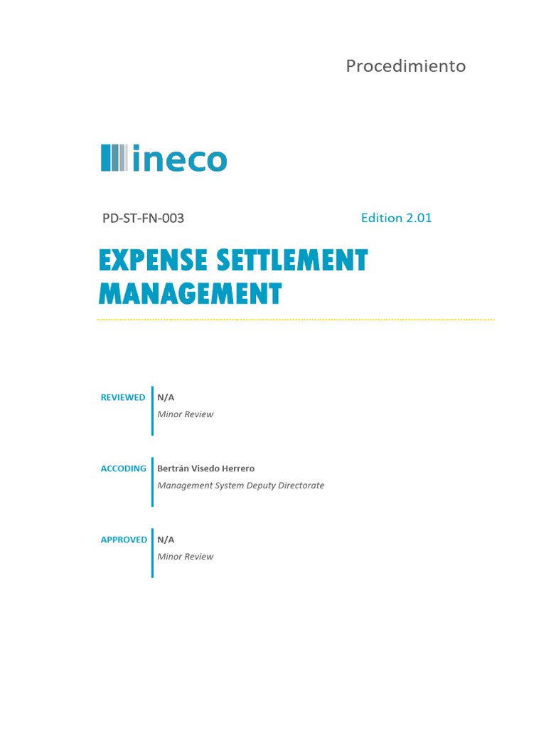 PD ST FN 003 P02.01 A0 - Eng | PDF | Expense | Exchange Rate