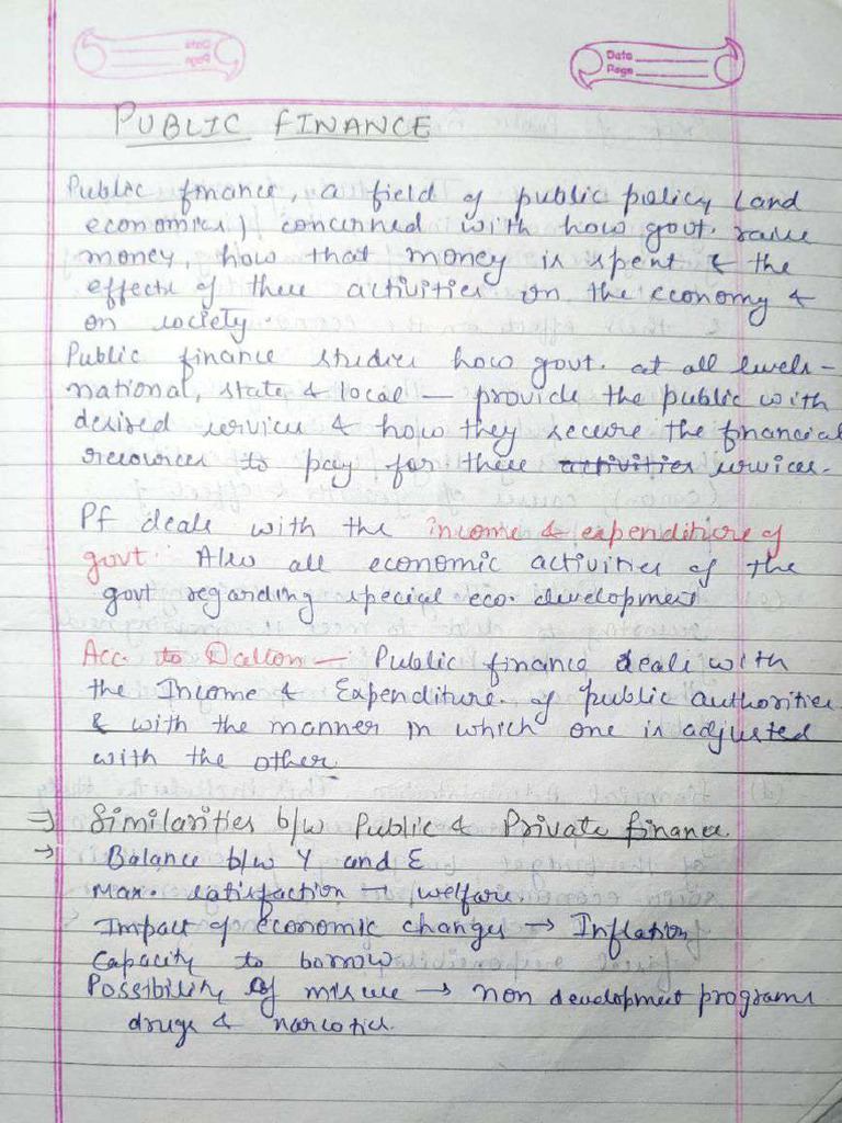 Public Economics (Unit - 1) | PDF