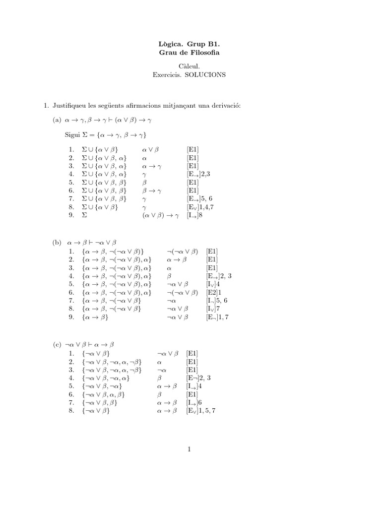 Solucions Exercicis Càlcul I (1) | PDF