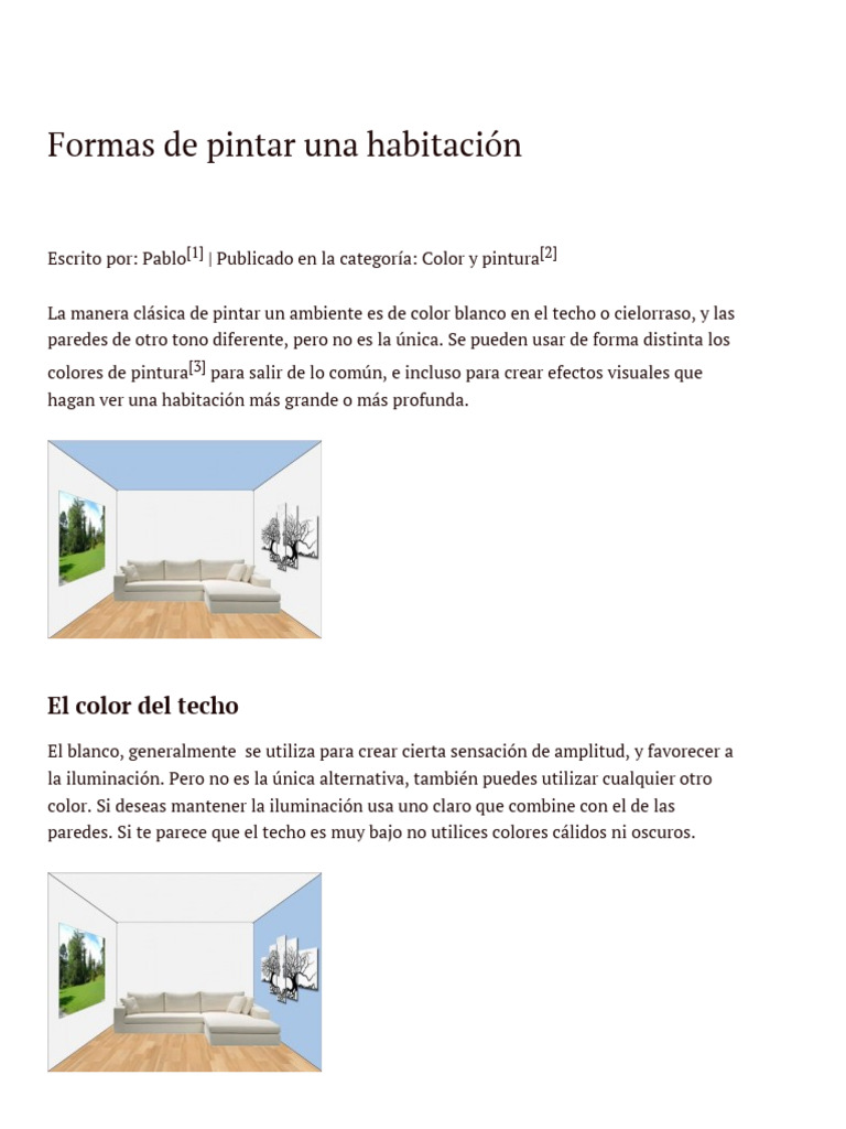 Formas de Pintar Una Habitación - Saber y Hacer | PDF