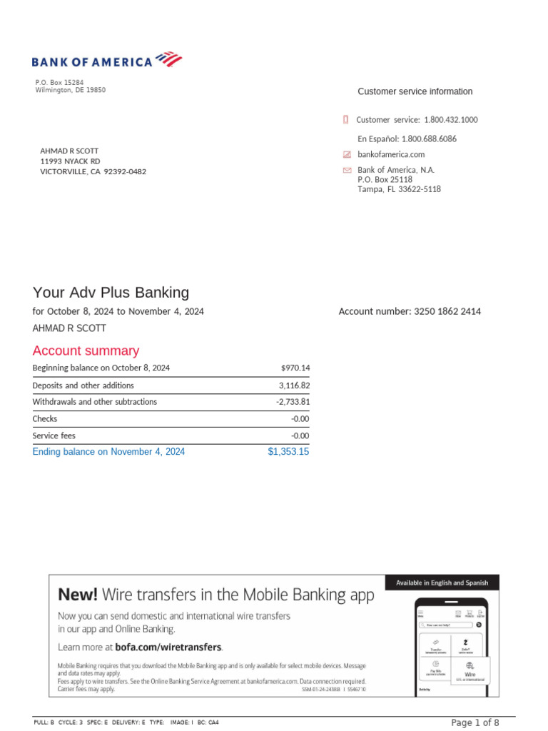 Nov 2024-11-04 | PDF | Banks | Receipt